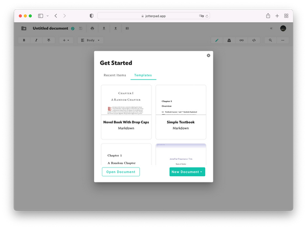 JotterPad Updates : Templates - June 2022