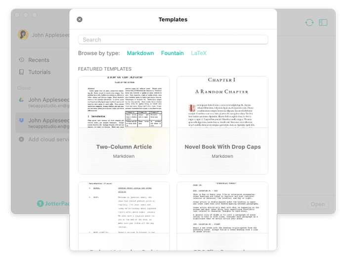 JotterPad iOS, iPad OS & Mac Updates - July 2022