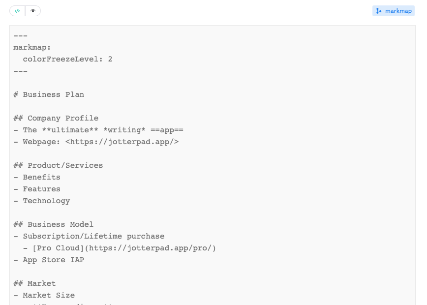 JotterPad Updates: Create Mind Maps with Markdown - September 2022